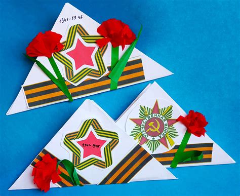 Открытки к 9 Мая своими руками 75 шаблонов