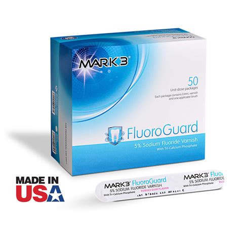 Fluoroguard 5 Sodium Fluoride Varnish Wtcp 50pk Mark3 Dental