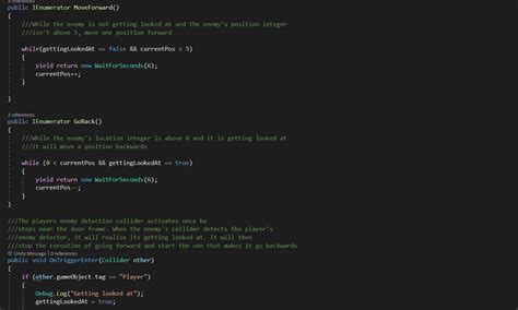 Coroutine Problems My Character Is Meant To Go Forward Into Certain