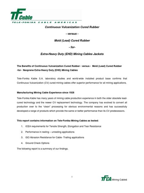 Continuous Vulcanization Cured Rubber Versus Mold Lead Cured Rubber For Extra Heavy Duty