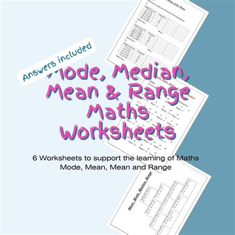 Maths Mean Mode Median Range Estimate Of Mean Reverse Mean