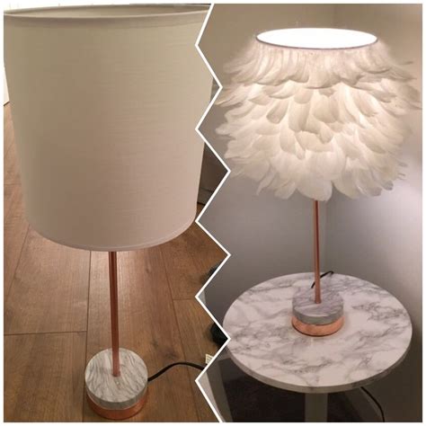 Diy Feather Lamp Feather Lamp Lamp Decor