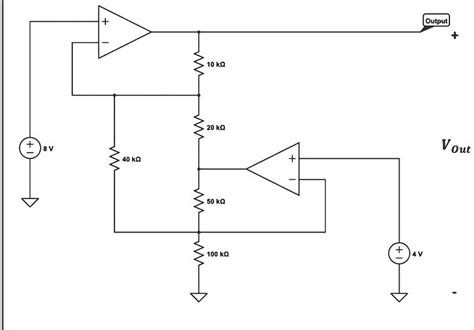 Solved Determine The Output Voltage For The Following Op Amp Circuit