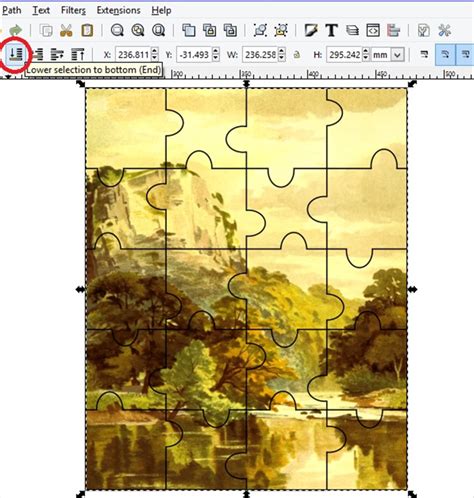 How To Make A Puzzle Using Inkscape