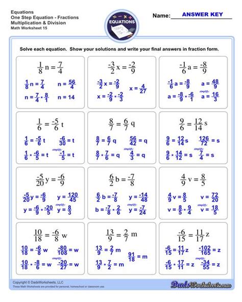 Multi Step Equations Worksheets Adriansonfifth