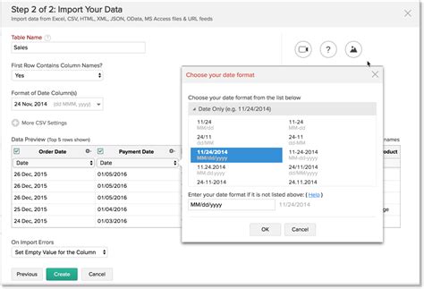 import data from files l zoho analytics help