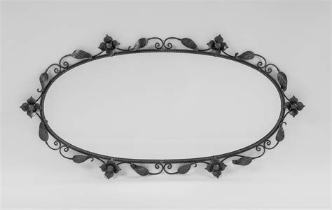 Mid Century Wrought Iron Wall Mirror 1960s For Sale At Pamono