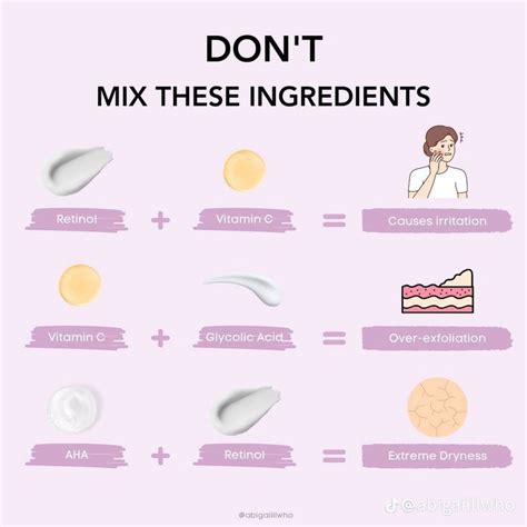 Dont Mix These Ingredients Facial Skin Care Skin Care Routine