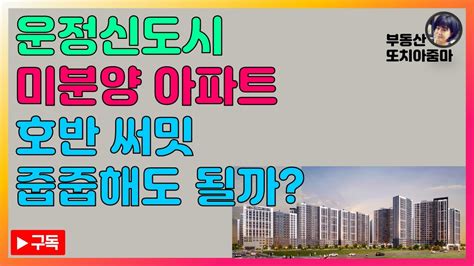 운정신도시 미분양아파트 호반써밋 줍줍해도 될까 Youtube