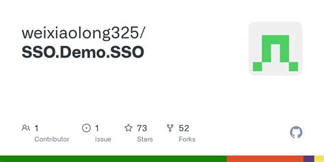 GitHub Weixiaolong SSO Demo SSO