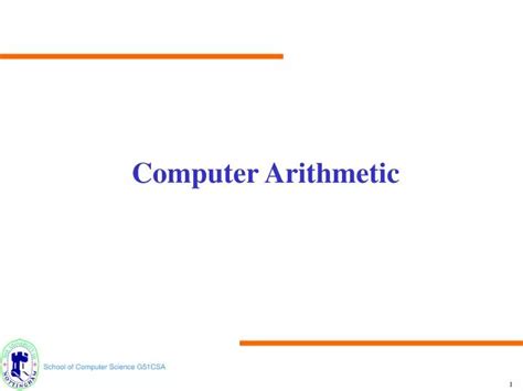 PPT Computer Arithmetic PowerPoint Presentation Free Download ID 4406638