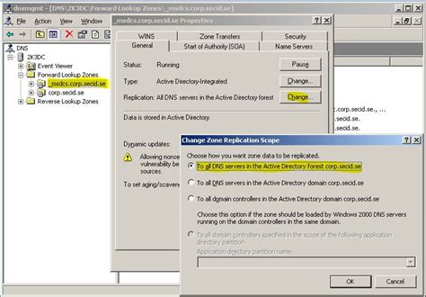 Rodcprep Dns Application Partition Error Secure Identity