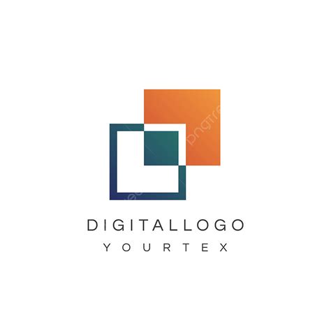 Plantilla De Logotipo Digital Png Resumen Alfabeto Png Y Vector Para