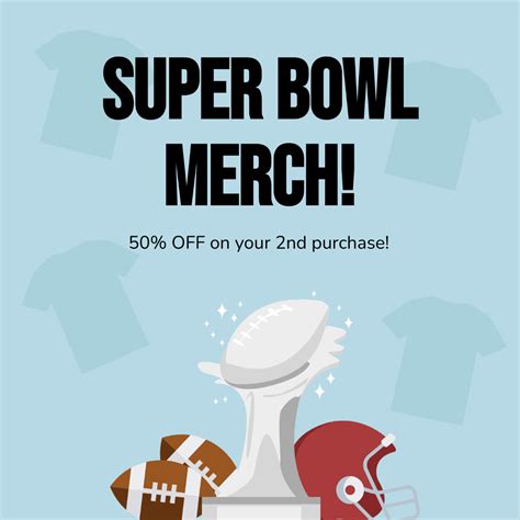 Free Super Bowl Sale Vector Template To Edit Online