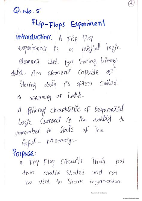 SOLUTION Flip Flop Experiment What Is Flip Flop Experiment Define Flip Flop Experiment