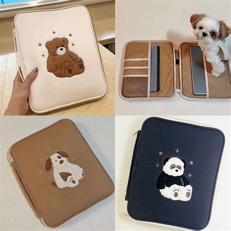 2022 맥북 에어 13 6 아이패드 프로 10 9 12 9 에어 1 2 3 4 노트북 슬리브 귀여운 소프트 태블릿 보관