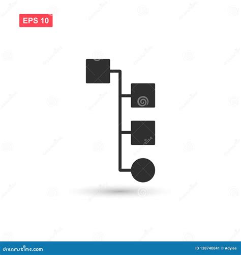 Workflow Icon Vector Design Isolated Stock Vector Illustration Of