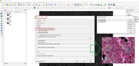 Raster Conversion QGIS Multiple Mosaics Bands To 1 Visual RGB Geographic Information