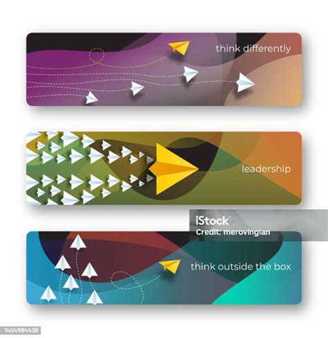 종이 비행기 비행 리더십 트렌드 창의적인 솔루션 및 독특한 방법 개념을 다르게 생각하십시오 달라지다 추상적인에 대한 스톡 벡터 아트 및 기타 이미지 Istock