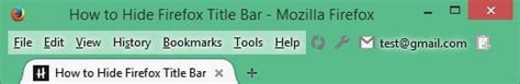 How To Hide Firefox Title Bar Hubpages