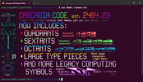 Microsoft Updates Cascadia Code Its Open Source Font For Developers Phoronix