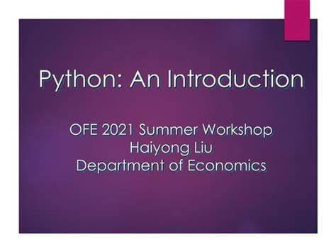 Python Concept Ppt