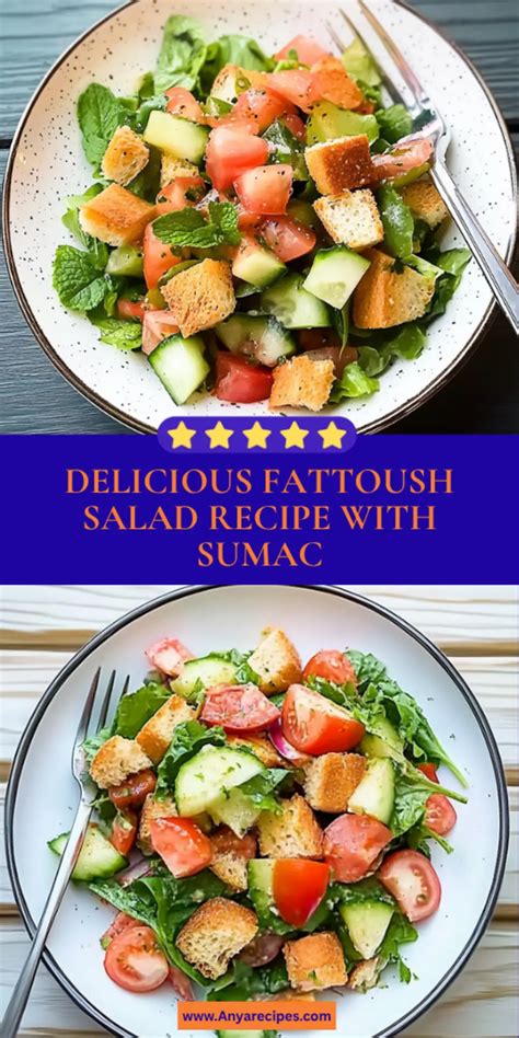 Delicious Fattoush Salad Authentic Recipe With Sumac Dressing Anya