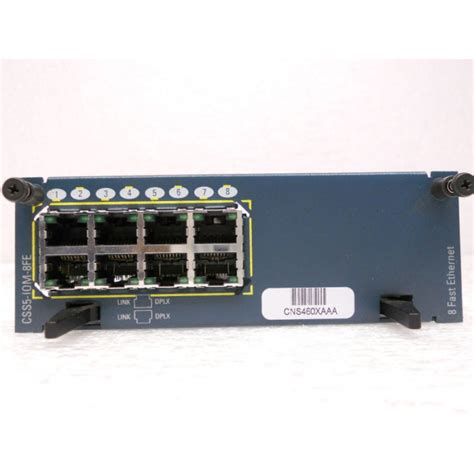 Cisco Css5 Iom 8fe Css11500 Fast Ethernet Io Switch Module 8