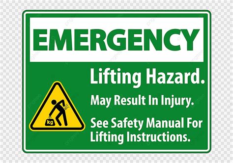 Lifting Hazard Heavy Safety Object Vector Safety Safe PNG And Vector With Transparent