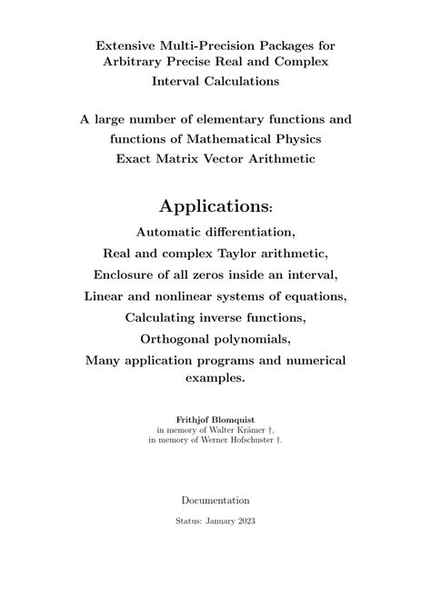 Pdf Mpfr Mpfi Enfull