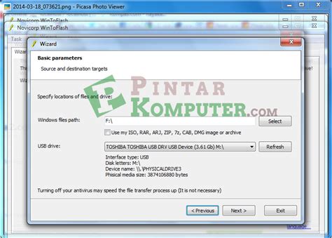 Cara Membuat Bootable Flashdisk Windows 7 Menggunakan WinToFlash Pintar Komputer