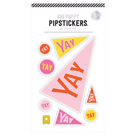 Big Puffy Yay Flag Sticker