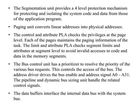 80386 Architecture Pptx Operating Systems Computer Software And