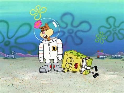 Sandy En Spongebob In Bed