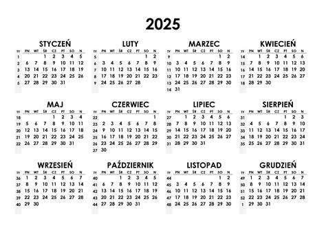 Kalendarze 2025 Do Druku Calendrier 2025 Avec Les Fêtes Nmxblo