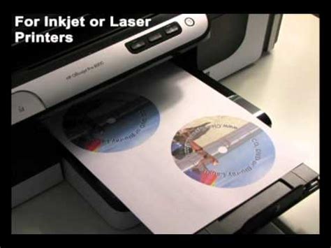 Cd Labels For Inkjet Or Laser Printers Youtube