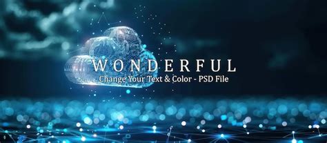 Abstract Cloud Computing Concept Premium Ai Generated Psd