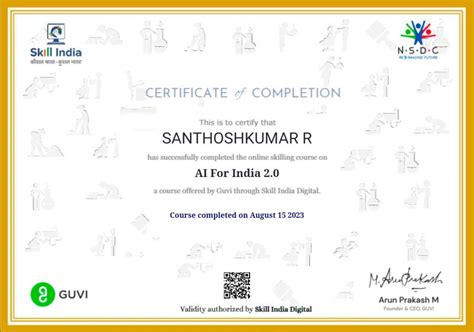 Aiforindia Guvigraduate Santhoshkumar R