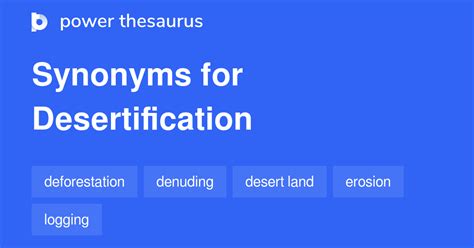 Desertification Synonyms 125 Similar Words And Phrases
