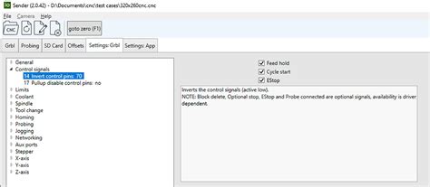 Grbl Control Input Buttons