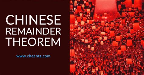 Chinese Remainder Theorem Math Olympiad Number Theory Beautiful Mathematics At