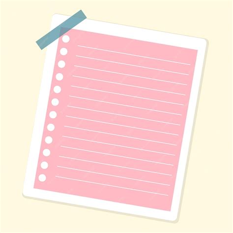 Premium Vector Red Grid Notebook Vector