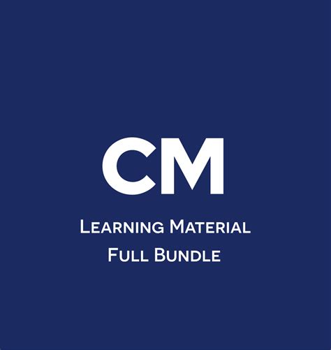 Cm Learning Material Full Bundle Icpm