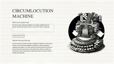 Circumlocution Machine — Tansy Xiao