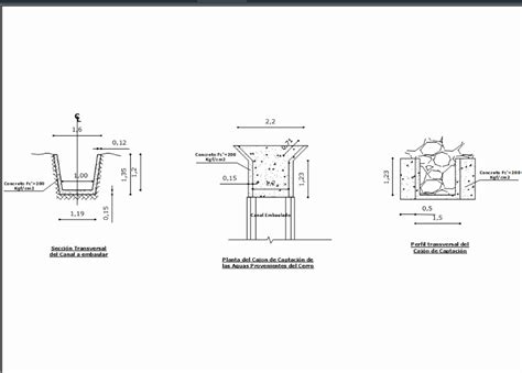 Seccion Transversal Canal De Drenaje 121 75 Kb Bibliocad
