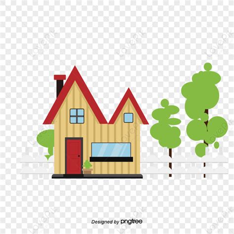 집나무별장만화 집 Png 일러스트 무료 다운로드 Lovepik