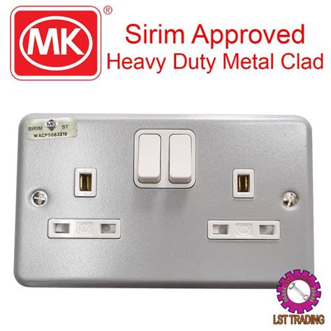 [ready Stocks] Mk Metal Clad 13a Switch Socket G2946 Single And Double Switch Socket Lazada