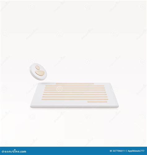 Realistic Render Documents Personal Data Vector Illustration Stock Illustration Illustration