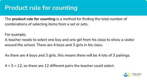 Product Rule For Counting Gcse Maths Steps Examples And Worksheet