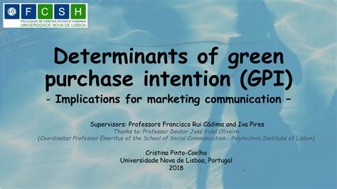Pdf Determinants Of Green Purchase Intention Gpi Implications For